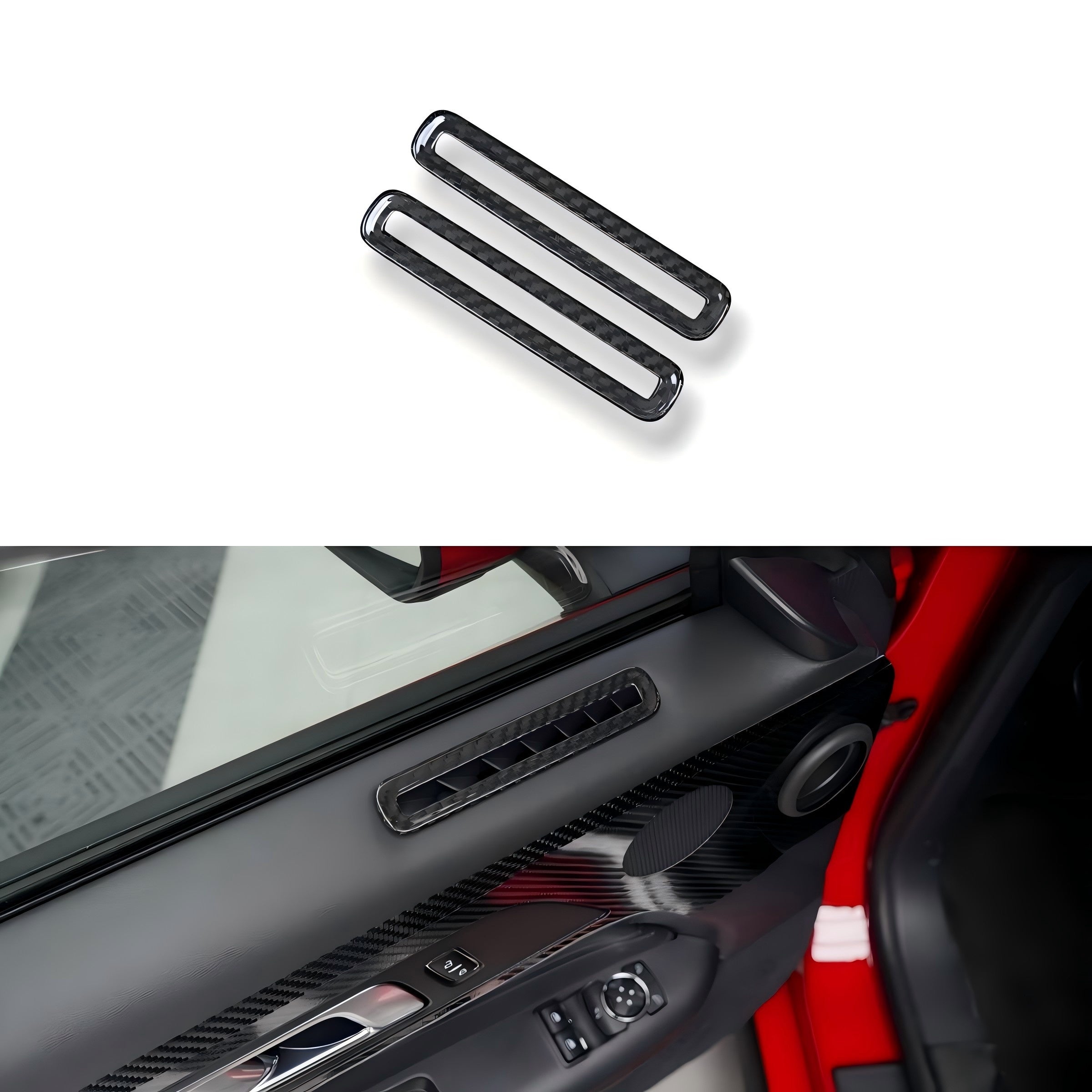 JSD Dry Carbon Fiber Door AC Vent Trim Covers for 2024+ Mustang all Mo – JSD Space