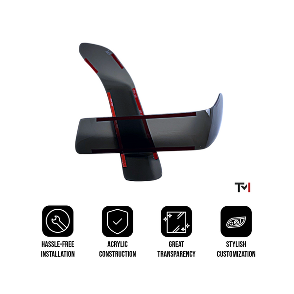 Smoked Acrylic Turn Signal Light Cover for 2018-2024 Jeep Wrangler JL ...